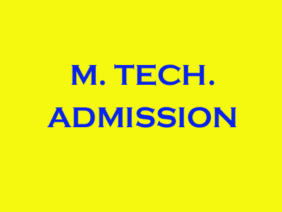 M. Tech. Admissions